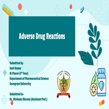 Adverse Drug Reactions (ADR). . | PPT