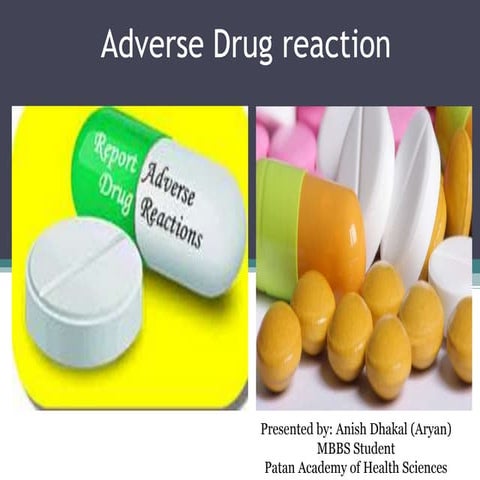 Adverse drug reactions | PPTX