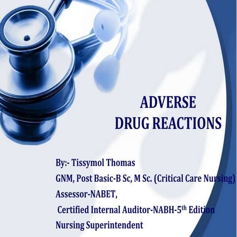 Adverse Drug Recation.pptx | Chemistry | Science