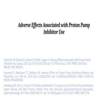 Adverse Effects Associated with Proton Pump Inhibitor Use.pptx