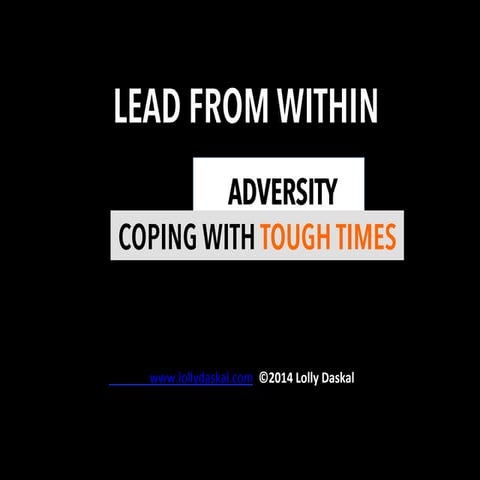 Leadership: Adversity coping with tough times | PDF