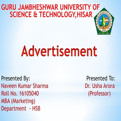 Advertisement | PPT