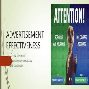 Advertisement effectiveness | PPTX