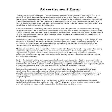 Advertisement Essay.pdf