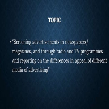 Advertisement marketing project grade 12 | PPTX