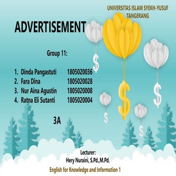 ADVERTISEMENT - Short Functional Text | PPTX