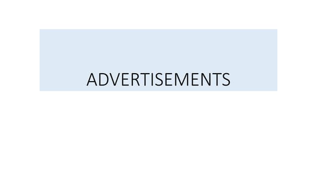 Advertisements-Classifieds class 11 writing skills | PPTX