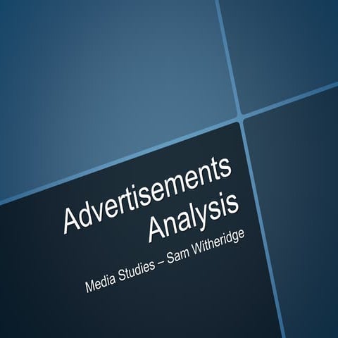 Advertisements Analysis | PPT