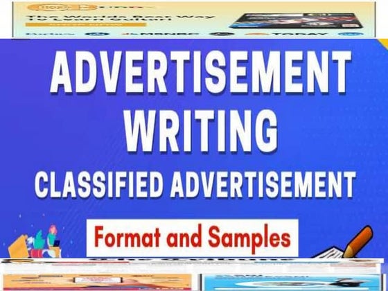 Advertisements-Classifieds class 11 writing skills | PPTX