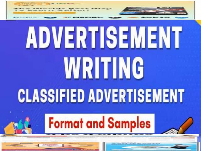 Advertisements-Classifieds class 11 writing skills | PPTX