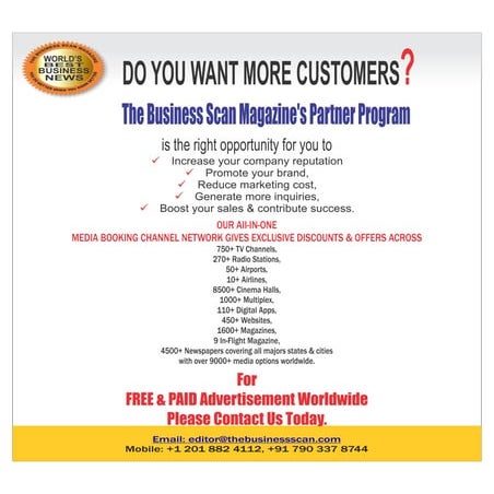 Advertise the business scan magazine | PDF