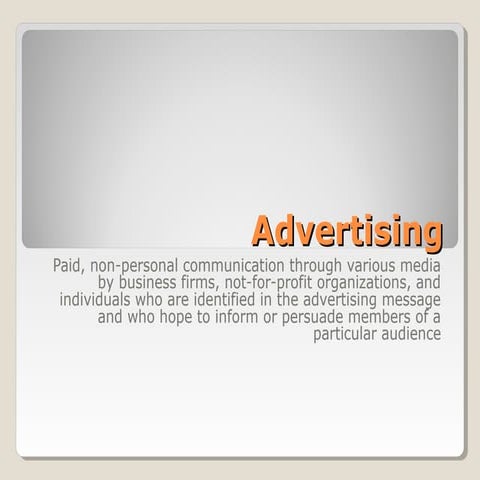 Advertising | PPT