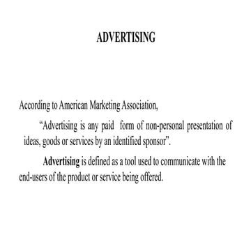 Advertising | PPT
