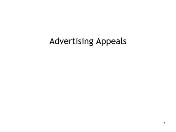 Types and appeal of advertising | DOCX | Advertising Industry | Industries