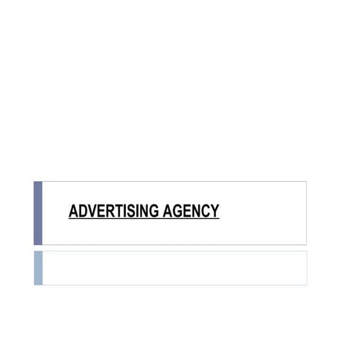 Advertising+agency | PPT
