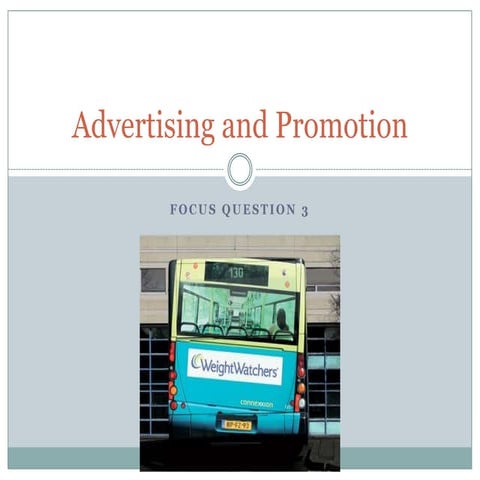 Advertising and promotion | PPTX