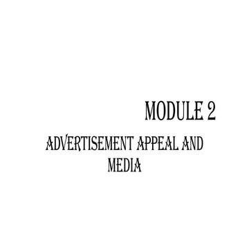Advertising And Sales Management Notes Module 2 Pdf