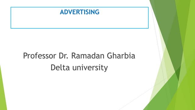 Advertising budget | PPTX