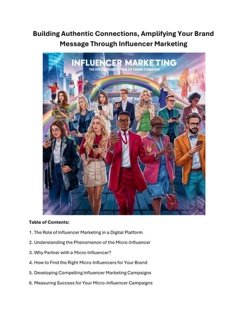 Influencer Marketing Power point presentation | PDF | Marketing and ...