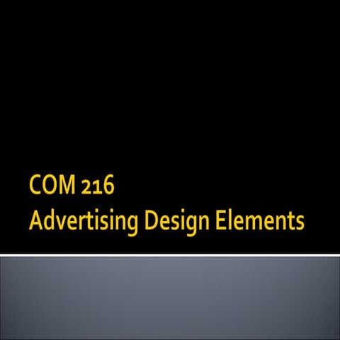 Advertising Design Elements.ppt for Integrated Marketing Communication | PPT