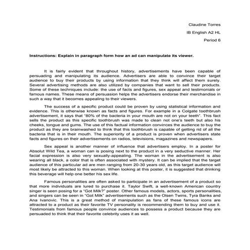 Advertising Essay | PDF