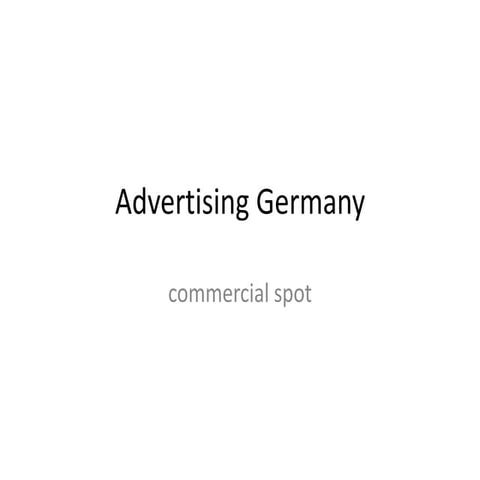 Advertising germany | PPT