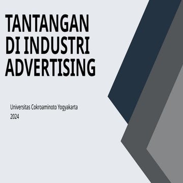 advertising klmpk 6 tantangan di industri periklanan | PPTX