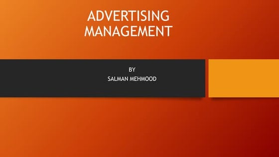 Defining Advertising Goals for Measurable Advertising Results | PPT