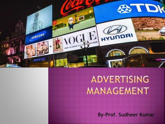 Role And Decisions In Advertising | PPTX