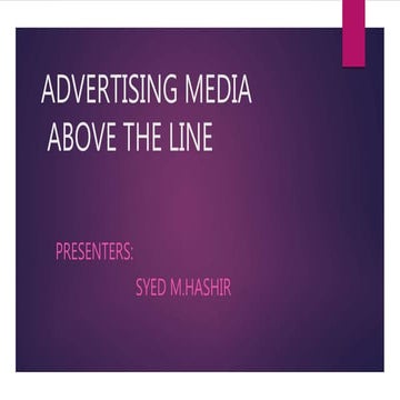 Advertising media tools and etc | PPT