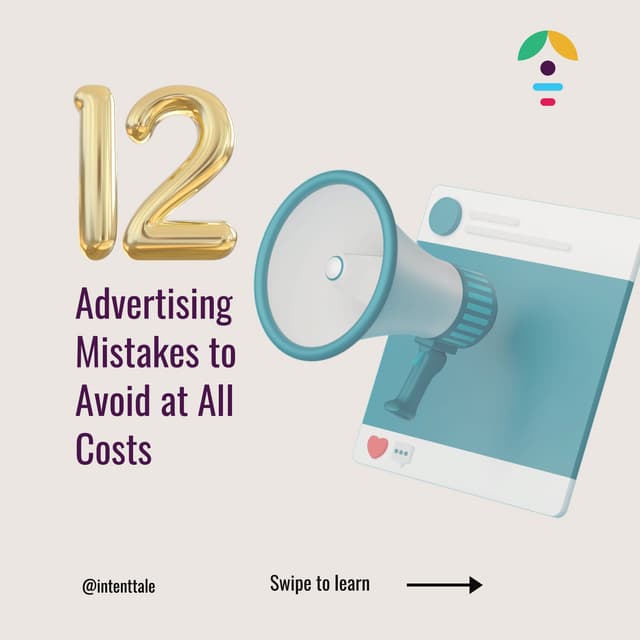 Avoiding 12 Common Advertising Mistakes. | PDF