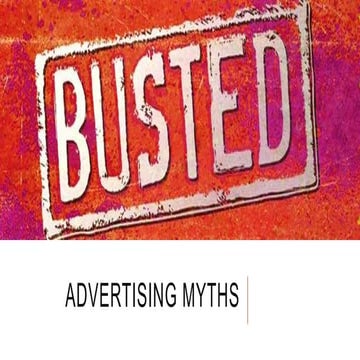 Advertising myths | PPTX