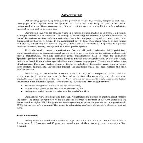 Advertising notes | PDF