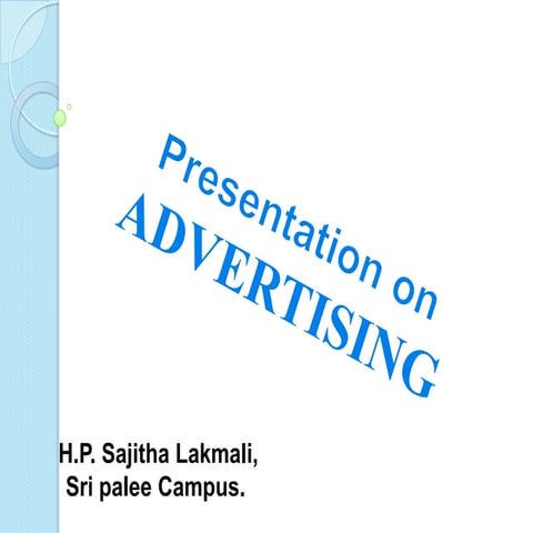 Advertising ppt | PPTX