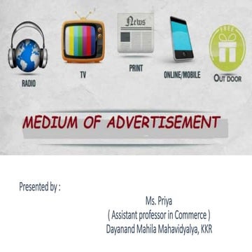 Advertising Medium | PPTX