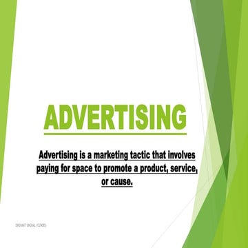 ADVERTISING PPT in marketing management pdf | PPT