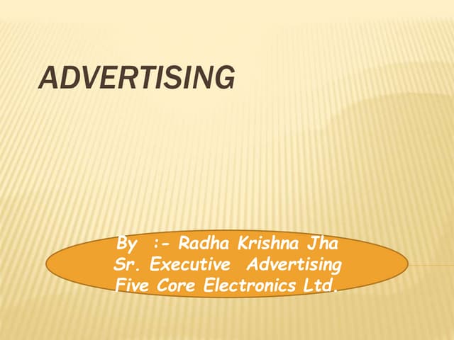 Concept of Advertising | PPTX