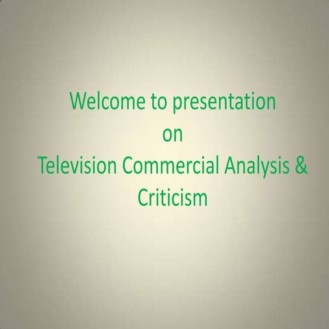 Advertising presentation | PPT