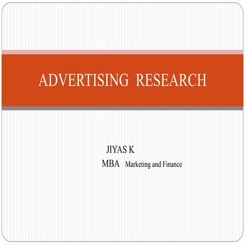 Advertising research | PPTX