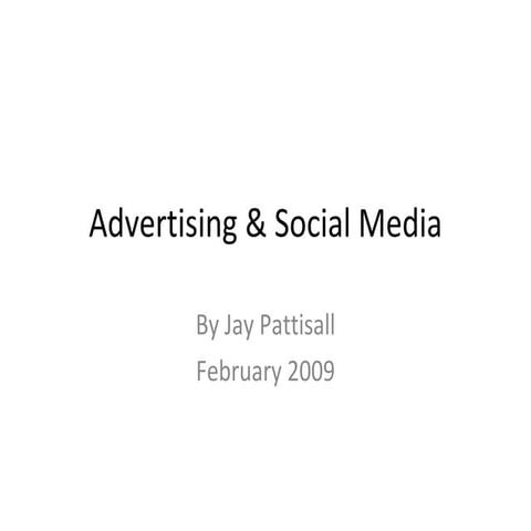 Advertising&Social Media | PPT
