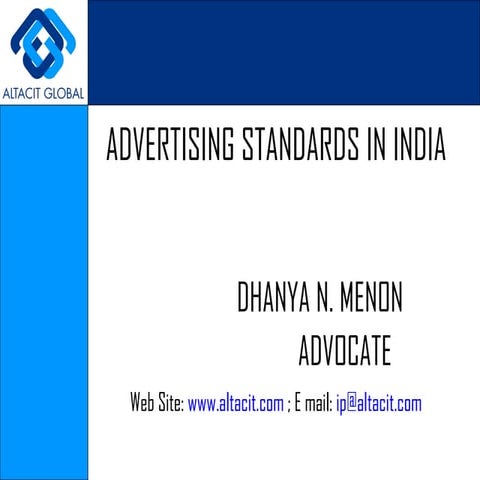 Advertising standards | PPT | Advertising Industry | Industries