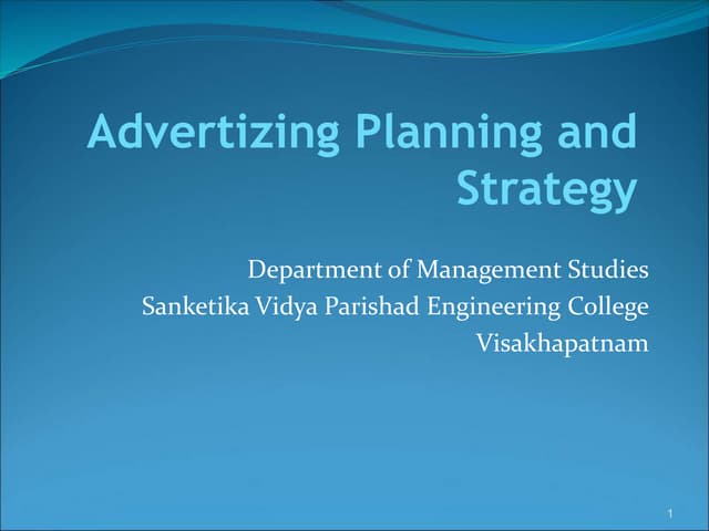 Advertising and Sales Management UNIT I.pptx