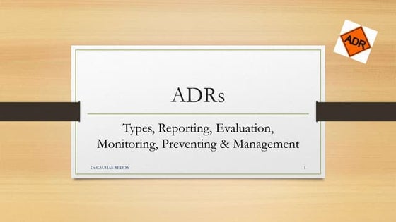 Severity, seriousness, predictability and preventability assessment ...