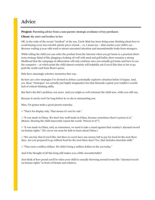 Newspaper column | PDF