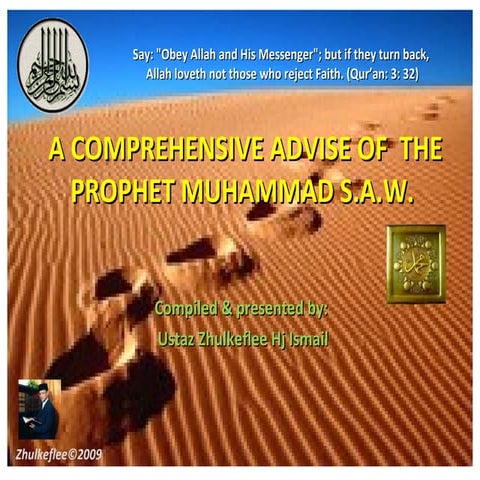 Advise Of The Prophet Muhammad(Slideshare) | PPT