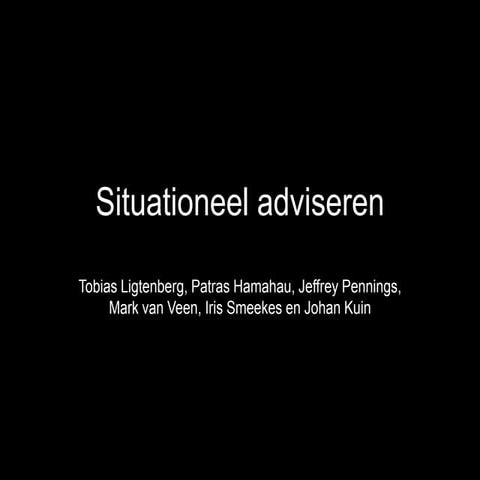 Adviseren presentatie Johan | PPTX