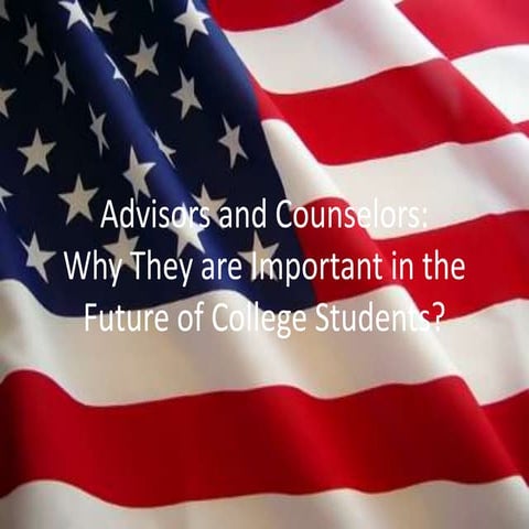 Advisors and counselors | PPTX | College Planning | College Education