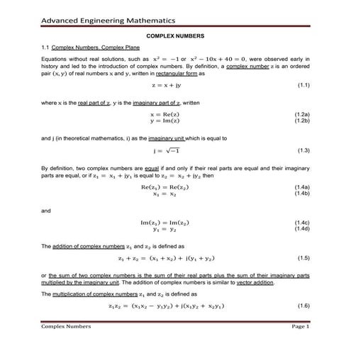 Adv math[unit 1] | PDF