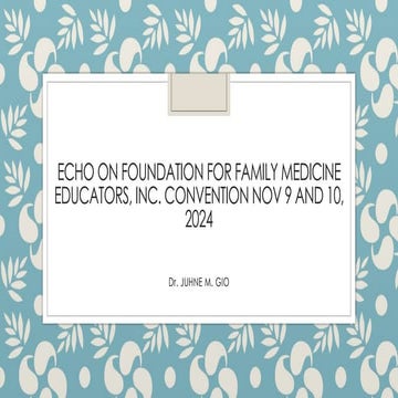 ADVOCACY AND PORTFOLIO ECHO ADVOCACY AND PORTFOLIO ECHO | PPT