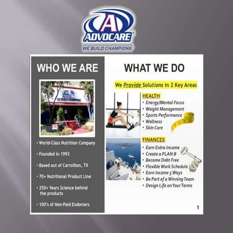 AdvoCare Overview | PPTX